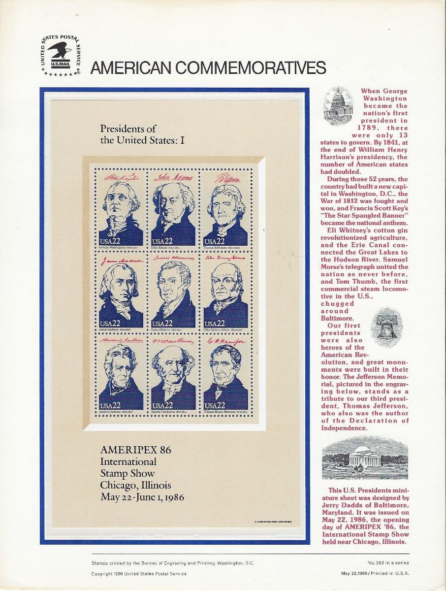 American Commemorative Stamps: Presidents of the United States Part I ...
