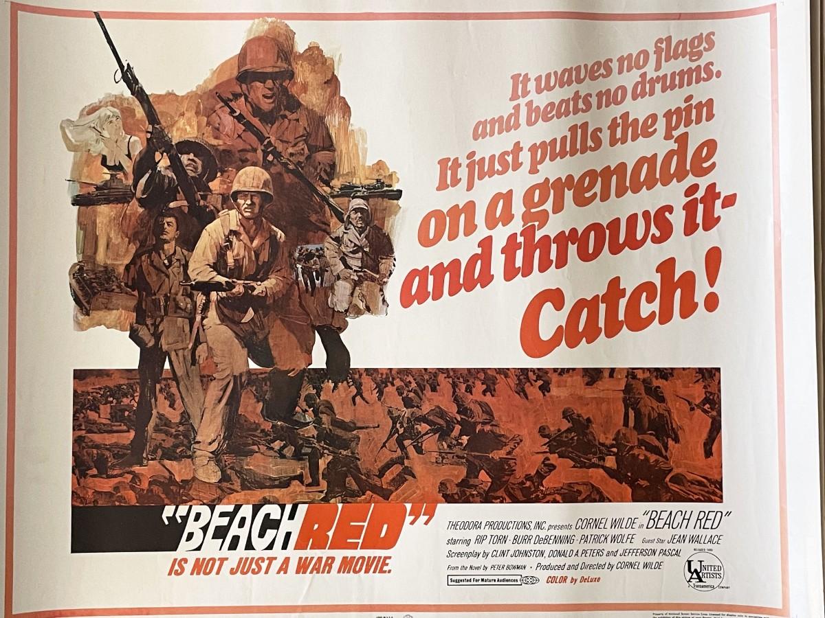 Beach Red 1967 vintage movie poster | EstateSales.org