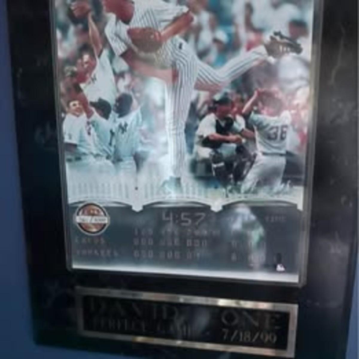 DAVID CONE PERFECT GAME PLAQUE | EstateSales.org