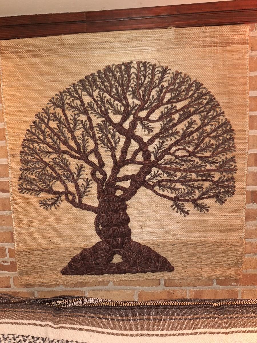 Woven Tree Wall Art | EstateSales.org