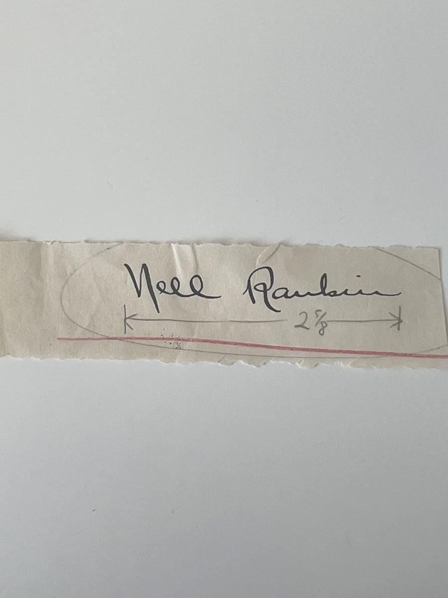 Nell Rankin original signature | EstateSales.org