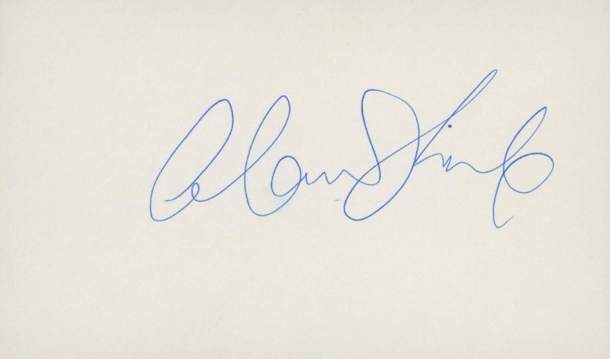 Alan Thicke signature cut | EstateSales.org