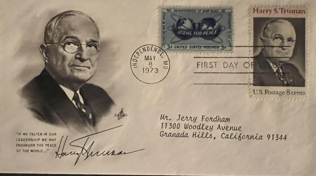 Harry Truman facsimile signed FDC | EstateSales.org