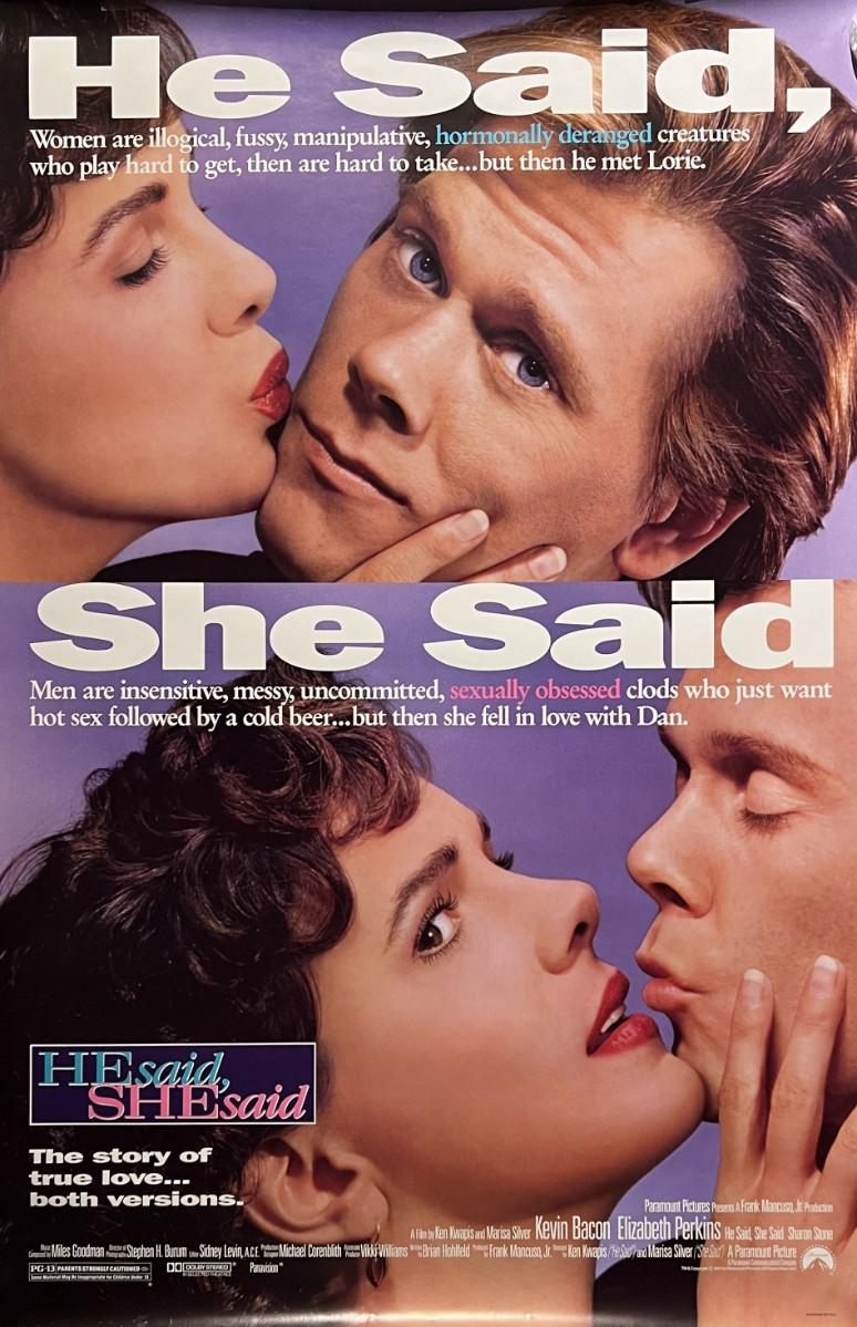 He Said, She Said 1991 Original Movie Poster | EstateSales.org