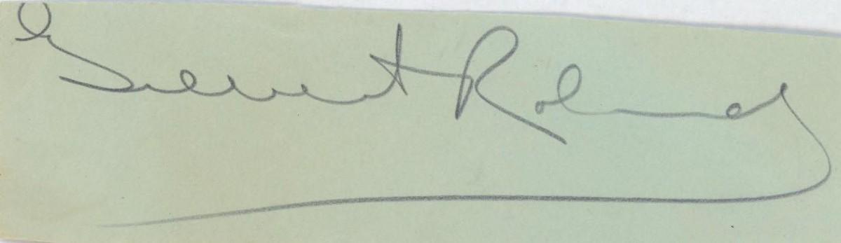 Gilbert Roland signature cut | EstateSales.org