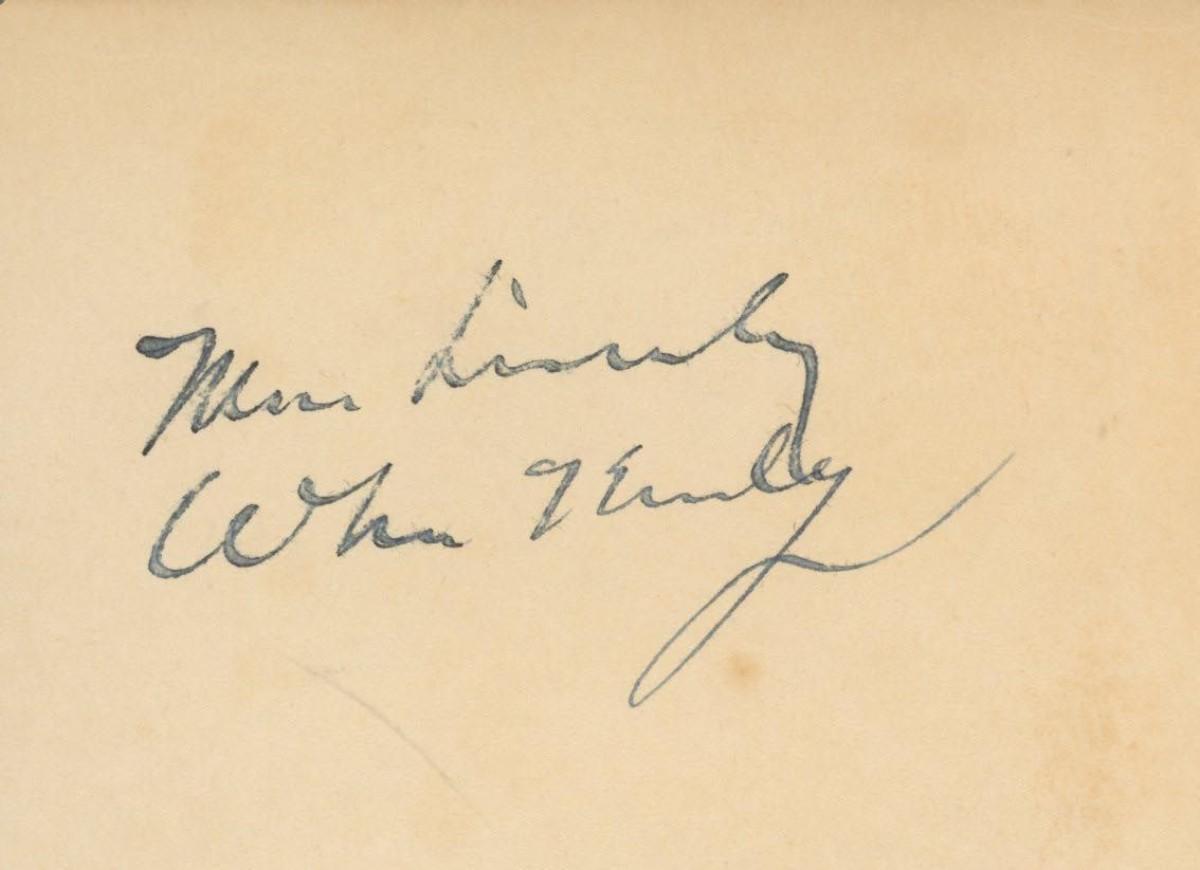 William McKinley signature cut. GFA Authenticated | EstateSales.org