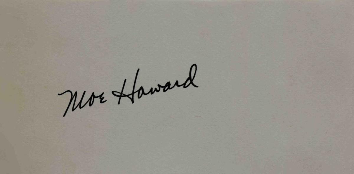 Moe Howard signature slip | EstateSales.org