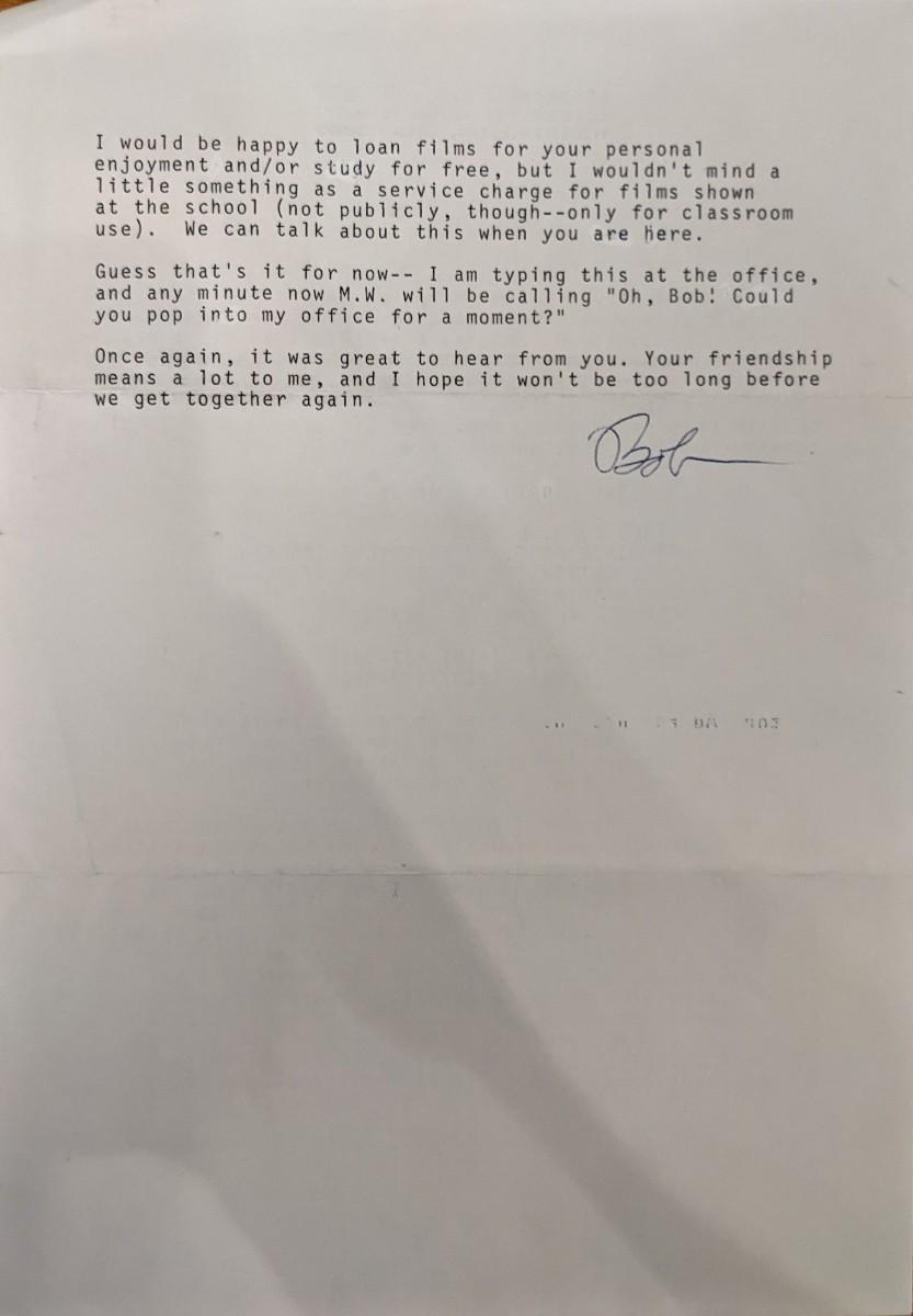 Robert Gitt Signed Letter | EstateSales.org