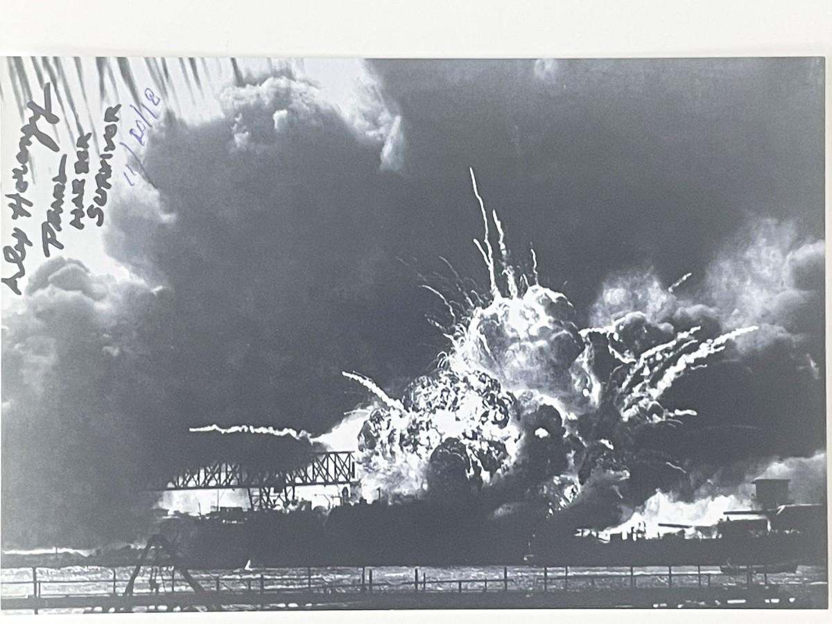 WW2 Veteran Alex Horanzy signed photo | EstateSales.org