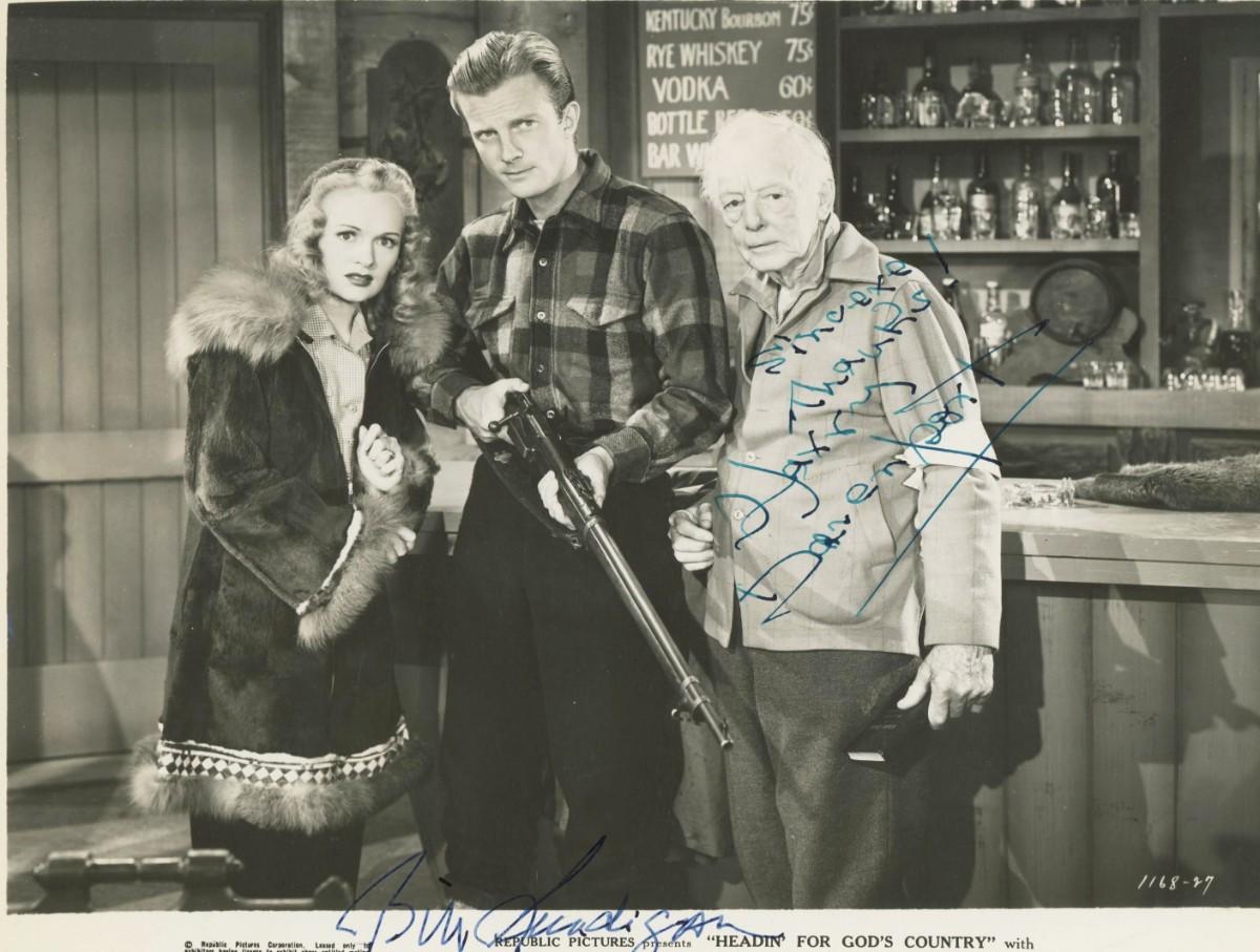 William Lundigan and Harry Davenport signed movie photo | EstateSales.org