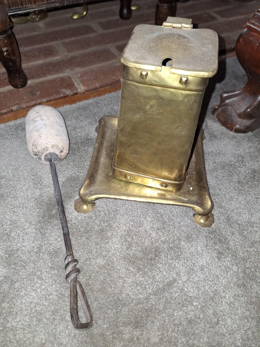 Square Brass Firestick | EstateSales.org