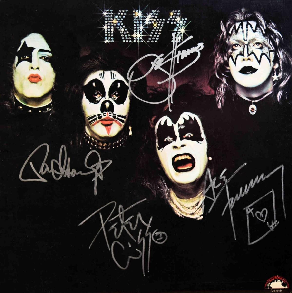 Kiss signed debut album Kiss | EstateSales.org