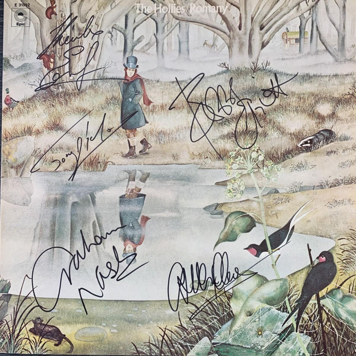 The Hollies Romany signed album | EstateSales.org