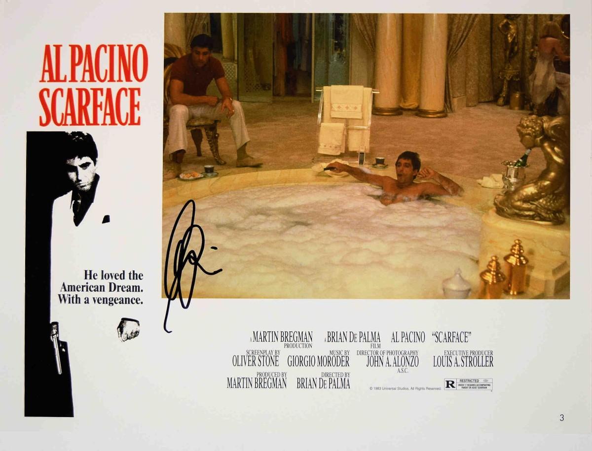 Scarface signed lobby card | EstateSales.org