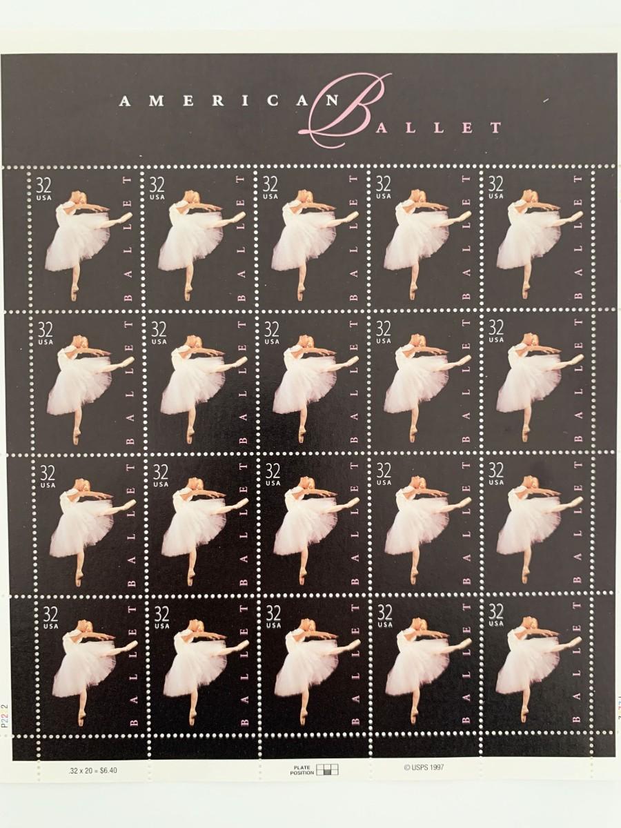USPS American Ballet Sheet of Twenty 32 Cent Stamps Scott 3237 ...