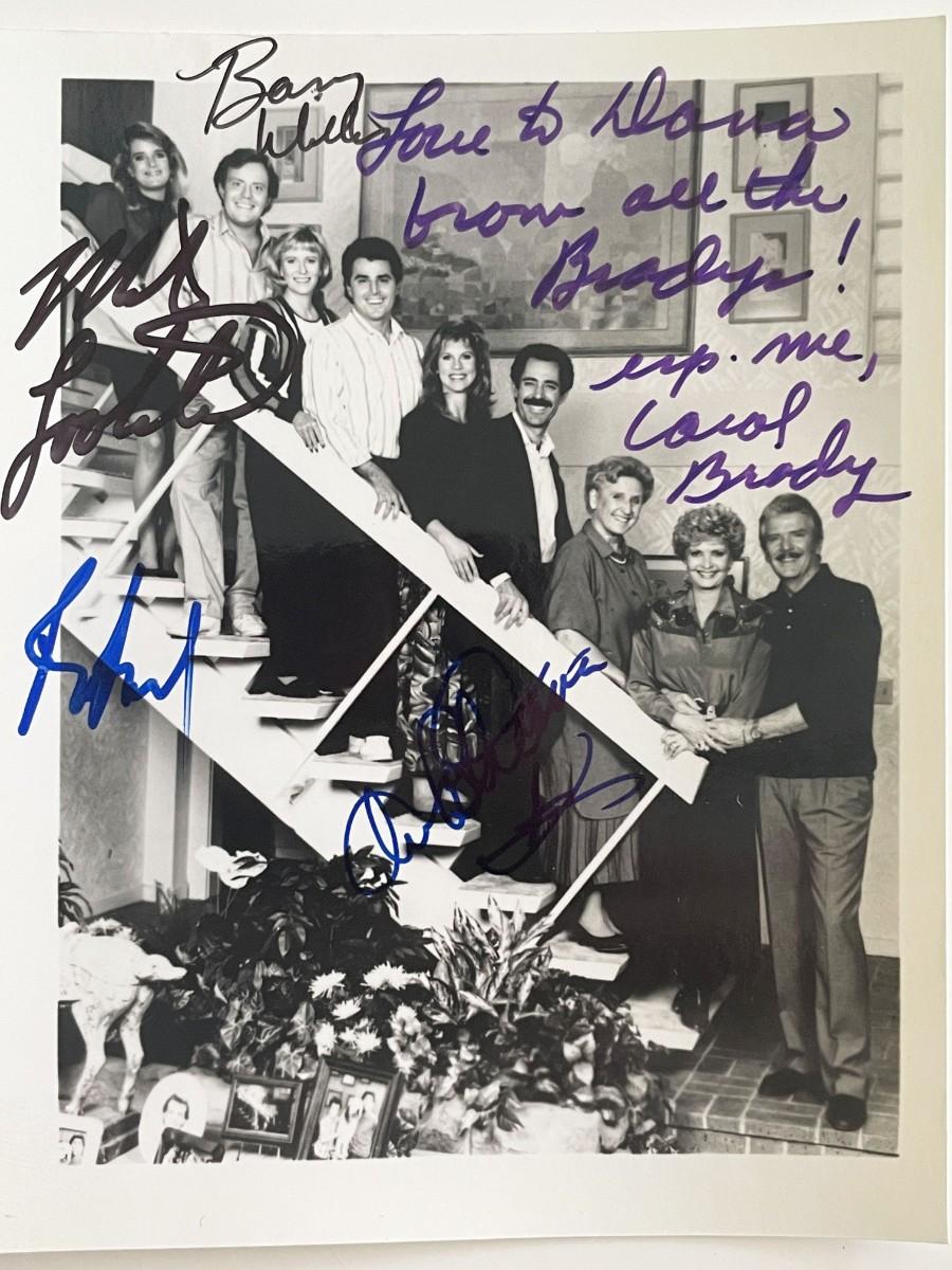 Brady Bunch signed cast photo | EstateSales.org