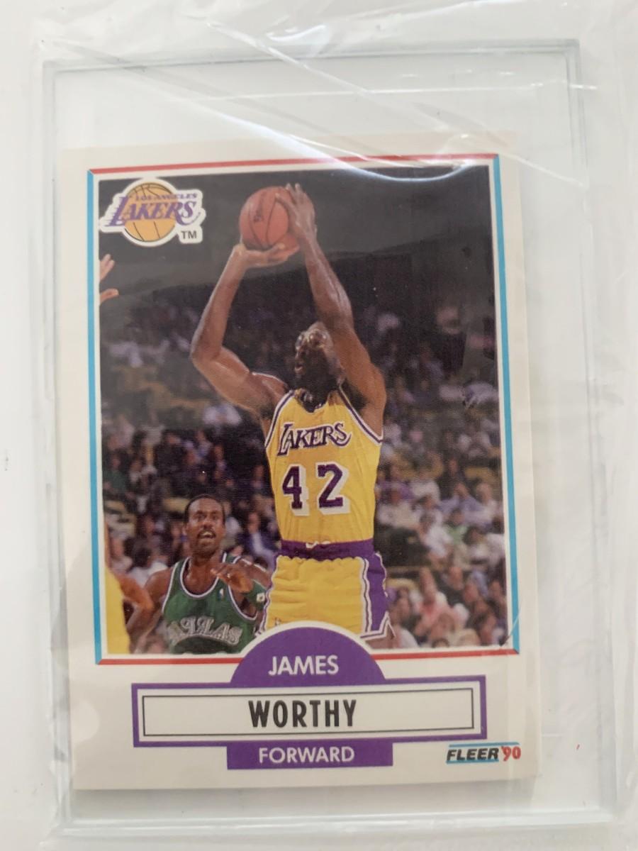 James Worthy Lakers Fleer '90 Basketball Card | EstateSales.org