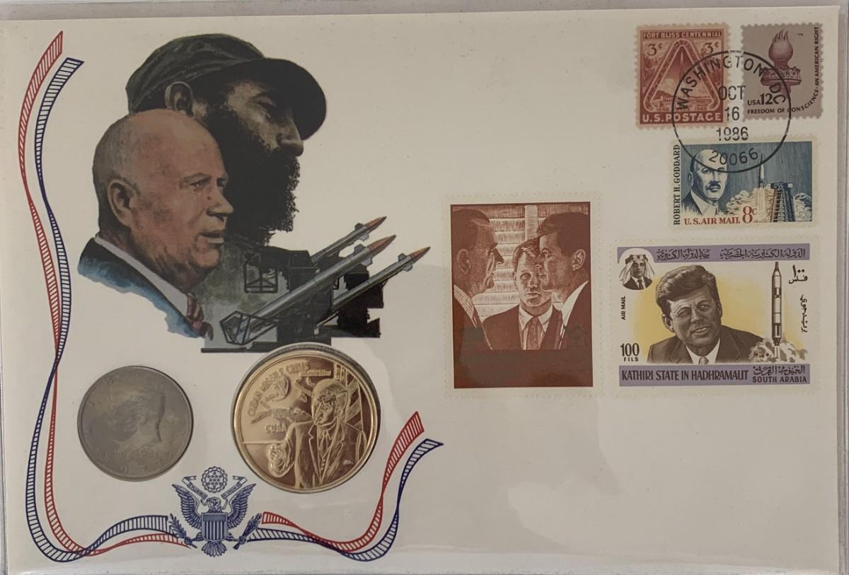 John F. Kennedy commemorative cover with coin | EstateSales.org