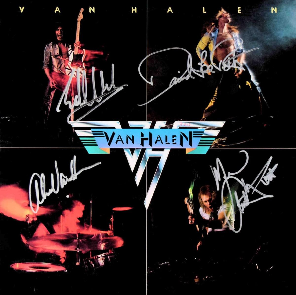 Van Halen signed debut album | EstateSales.org