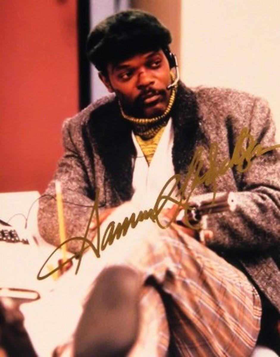 Samuel L Jackson signed portrait photo | EstateSales.org