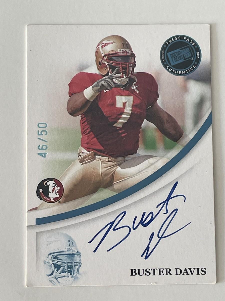 Buster Davis signed autograph card | EstateSales.org