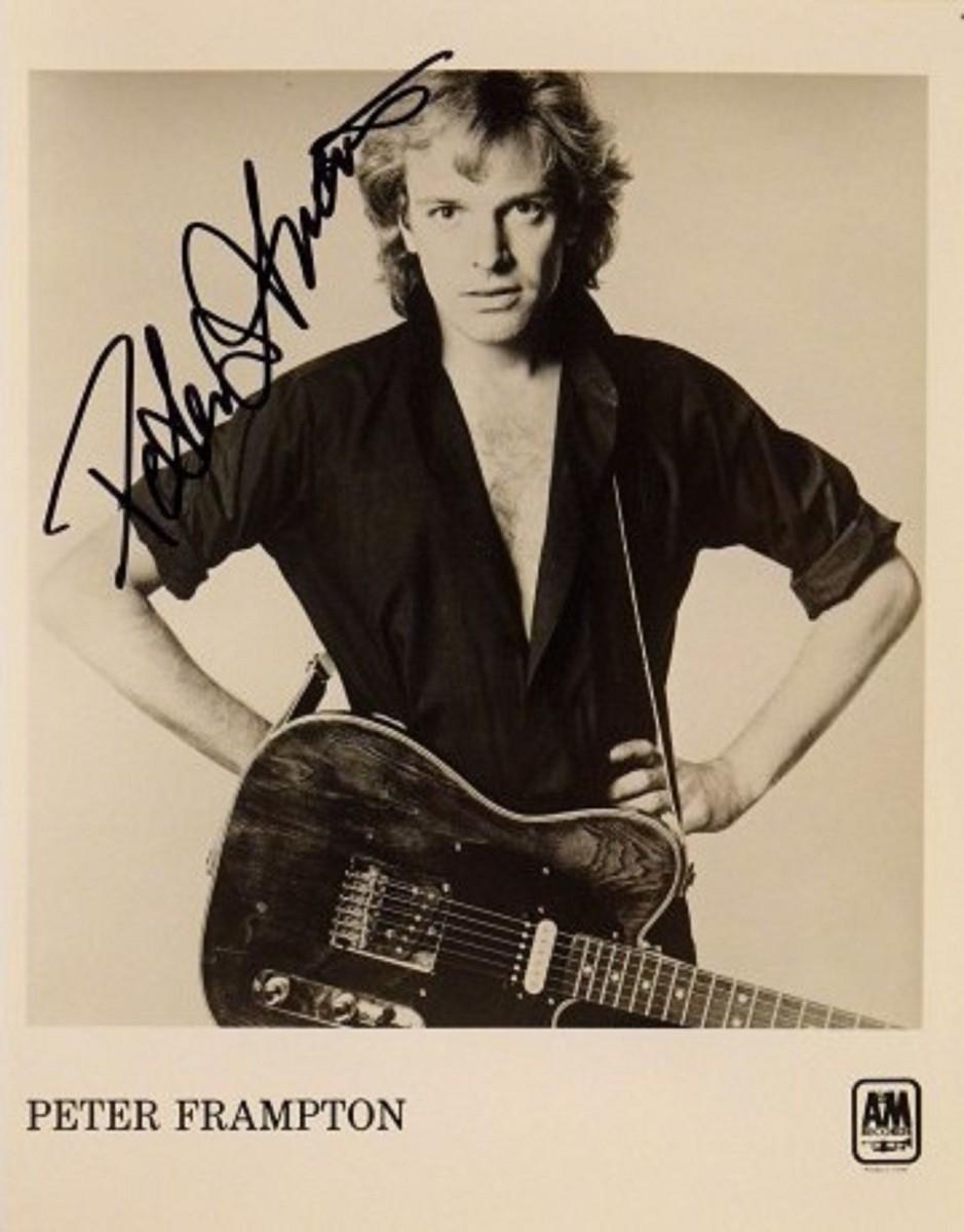 Peter Frampton signed promo photo | EstateSales.org