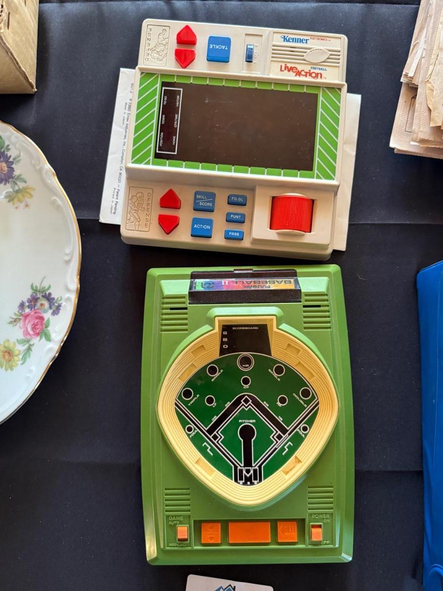 2 Vintage working electronic handheld games - batteries included ...