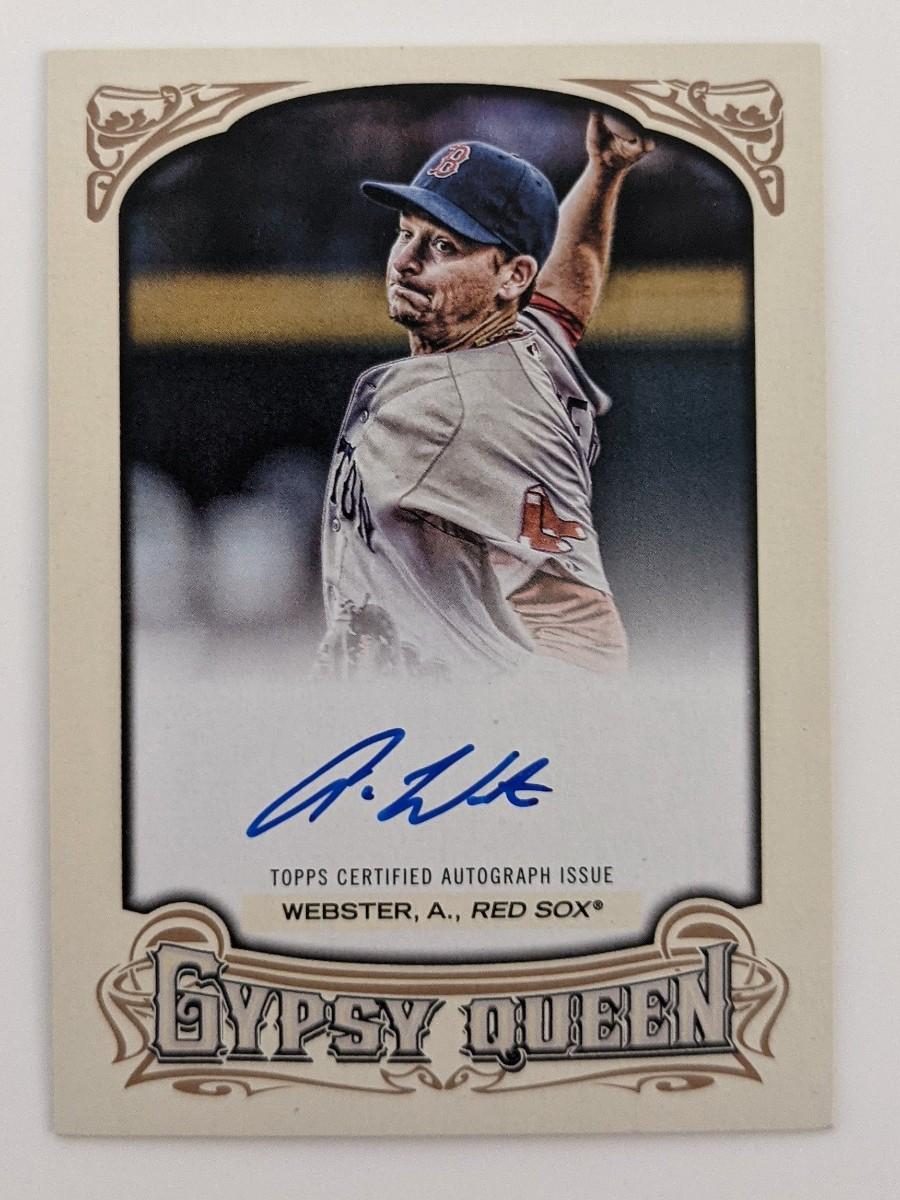 Allen Webster Signed Baseball Trading Card - Topps Gypsy Queen 2014 ...