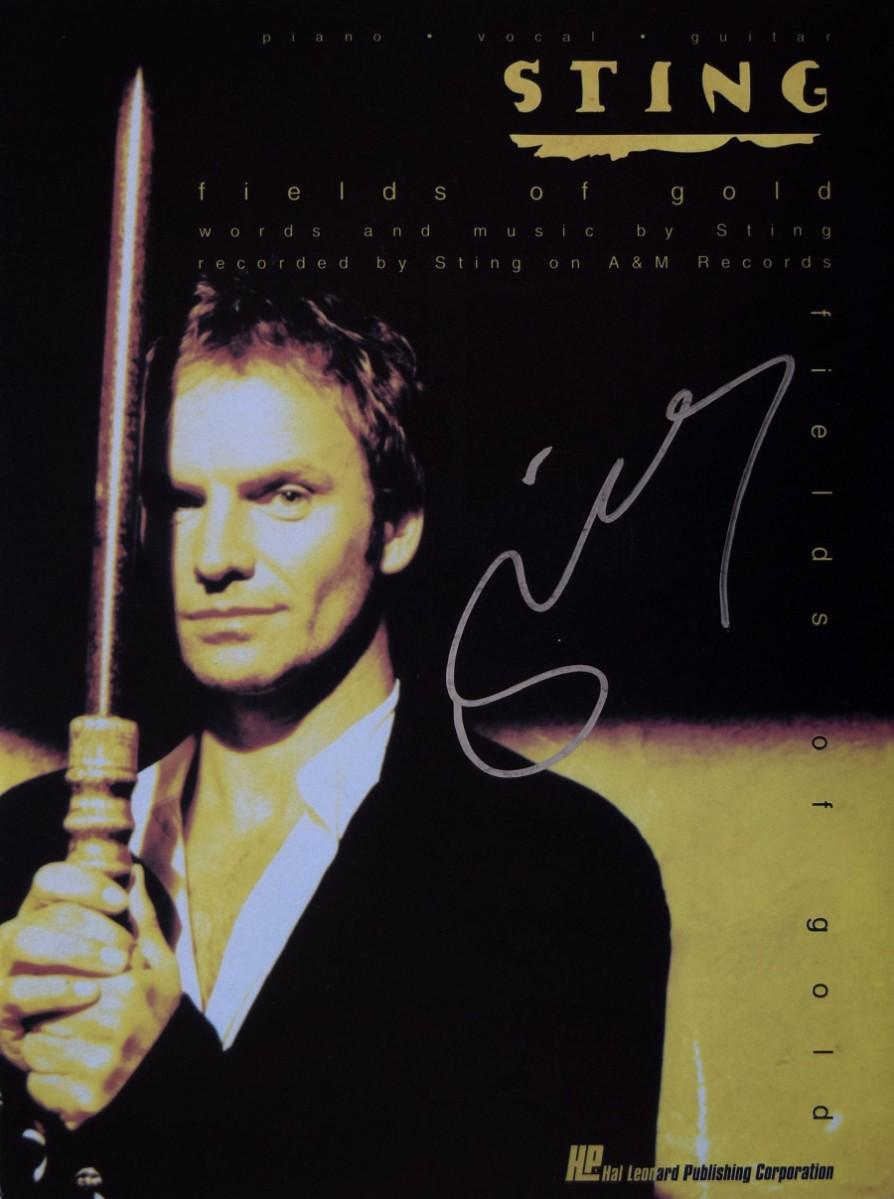 Sting signed sheet music | EstateSales.org