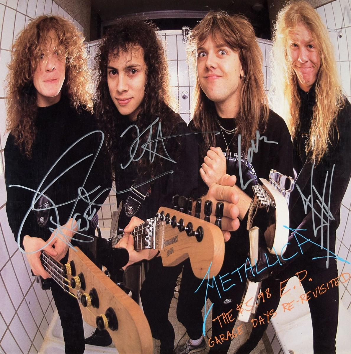 Metallica signed Garage Days Revisited album | EstateSales.org