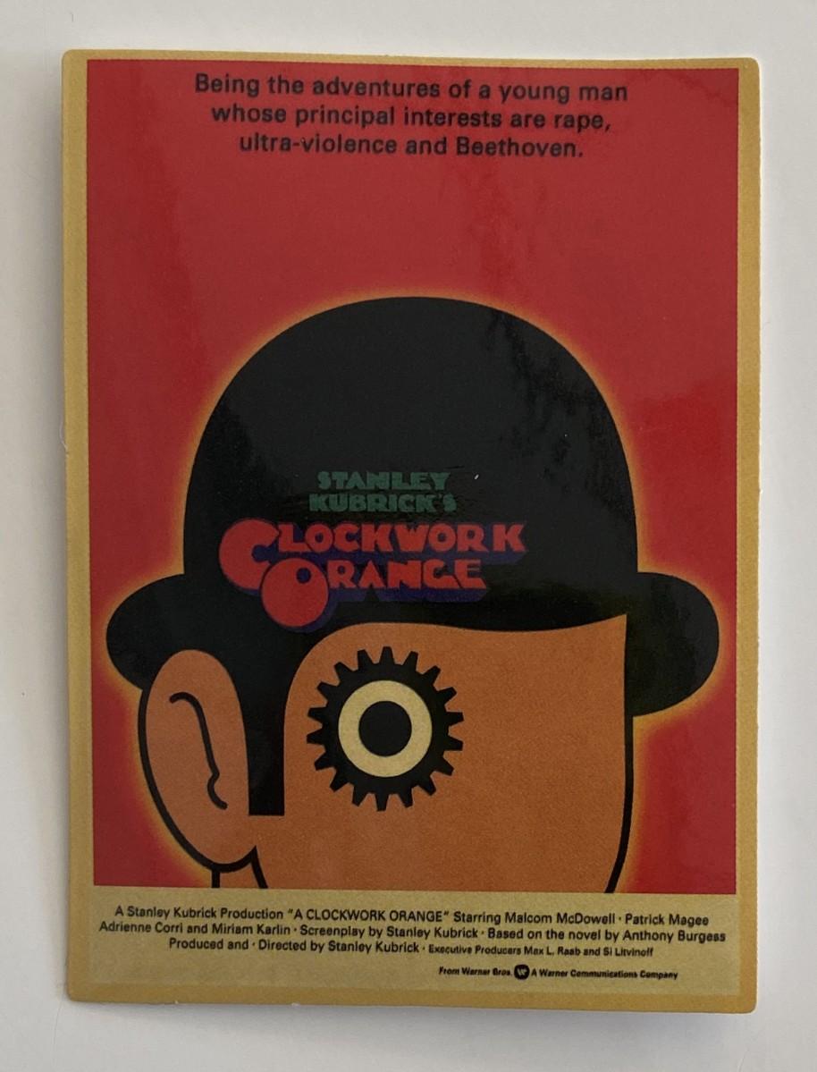 A Clockwork Orange sticker | EstateSales.org