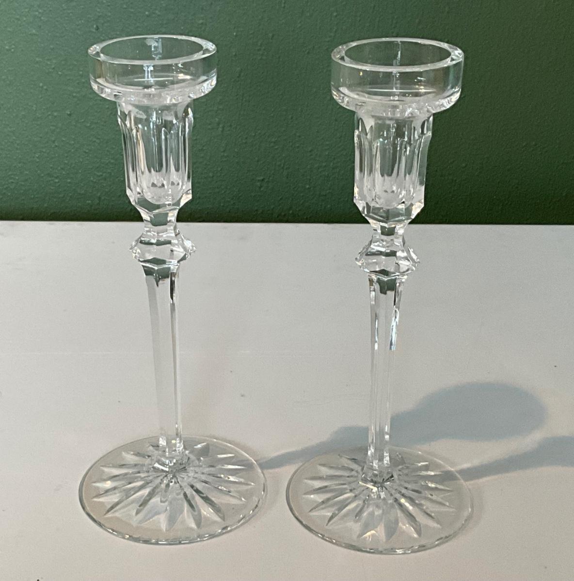 Rogaska Slovenia Candlesticks 2 | EstateSales.org