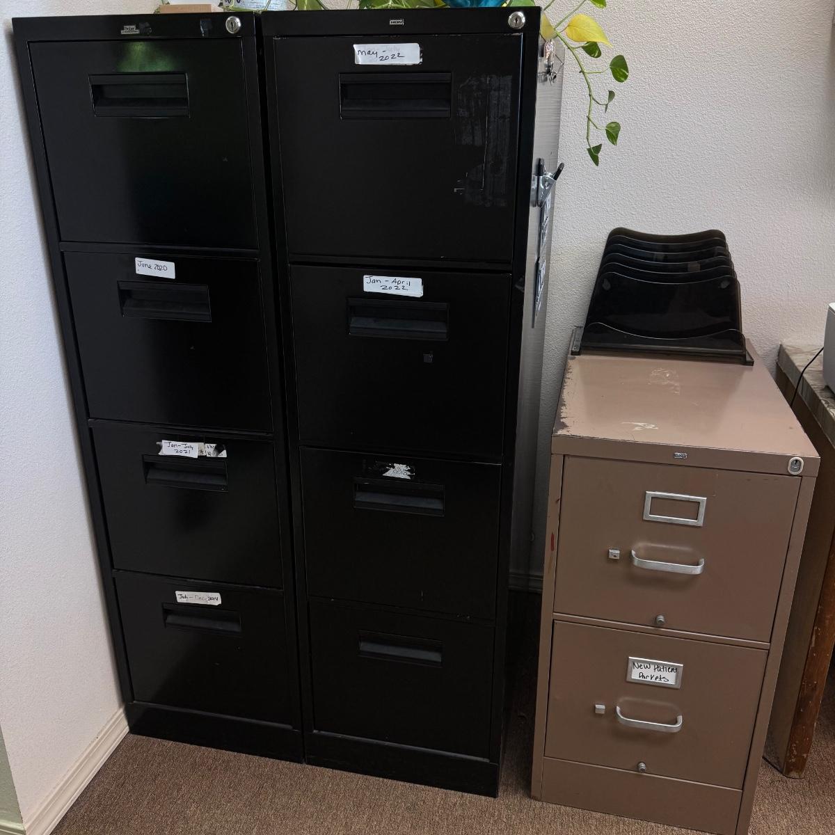 Group of file cabinets | EstateSales.org