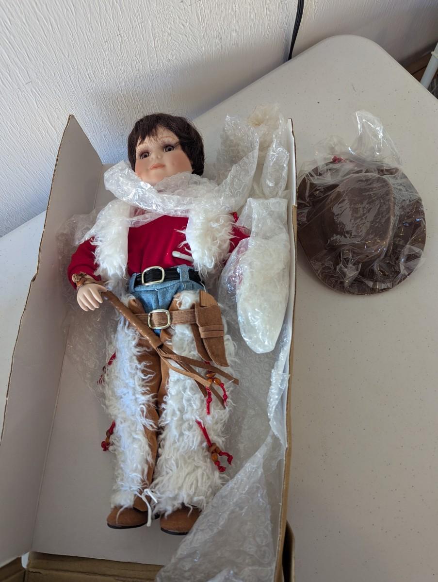 Vintage Heritage Collection Rusty The Cowboy Porcelain Doll ...