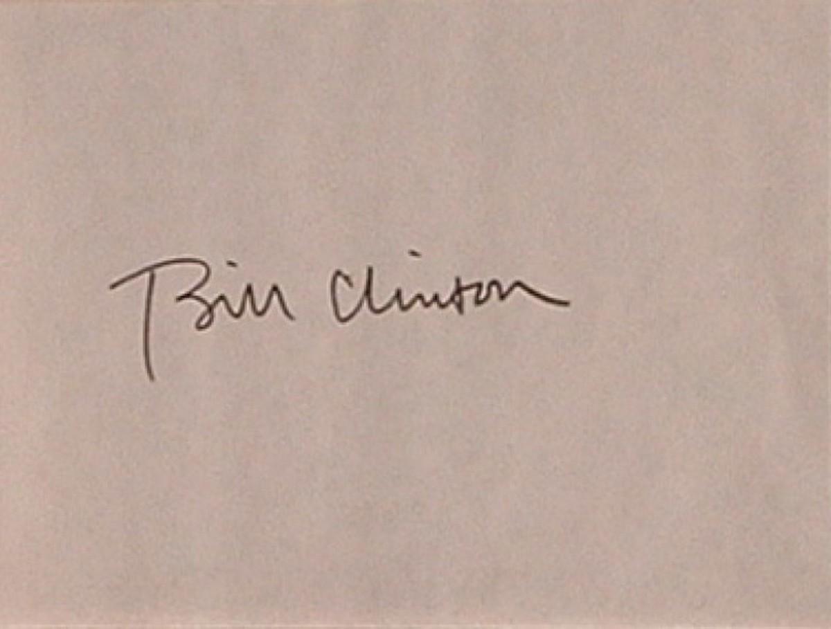 Bill Clinton signature slip | EstateSales.org
