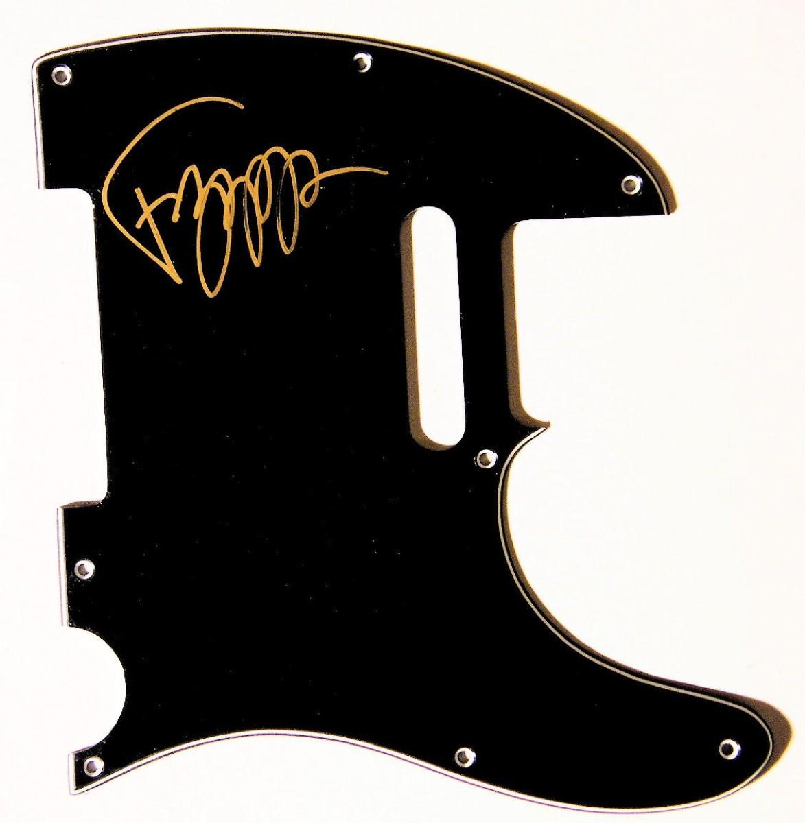 Frank Zappa signed pickguard | EstateSales.org