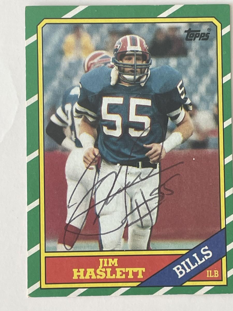 Buffalo Bills Jim Haslett signed 1986 Topps #392 trading card ...