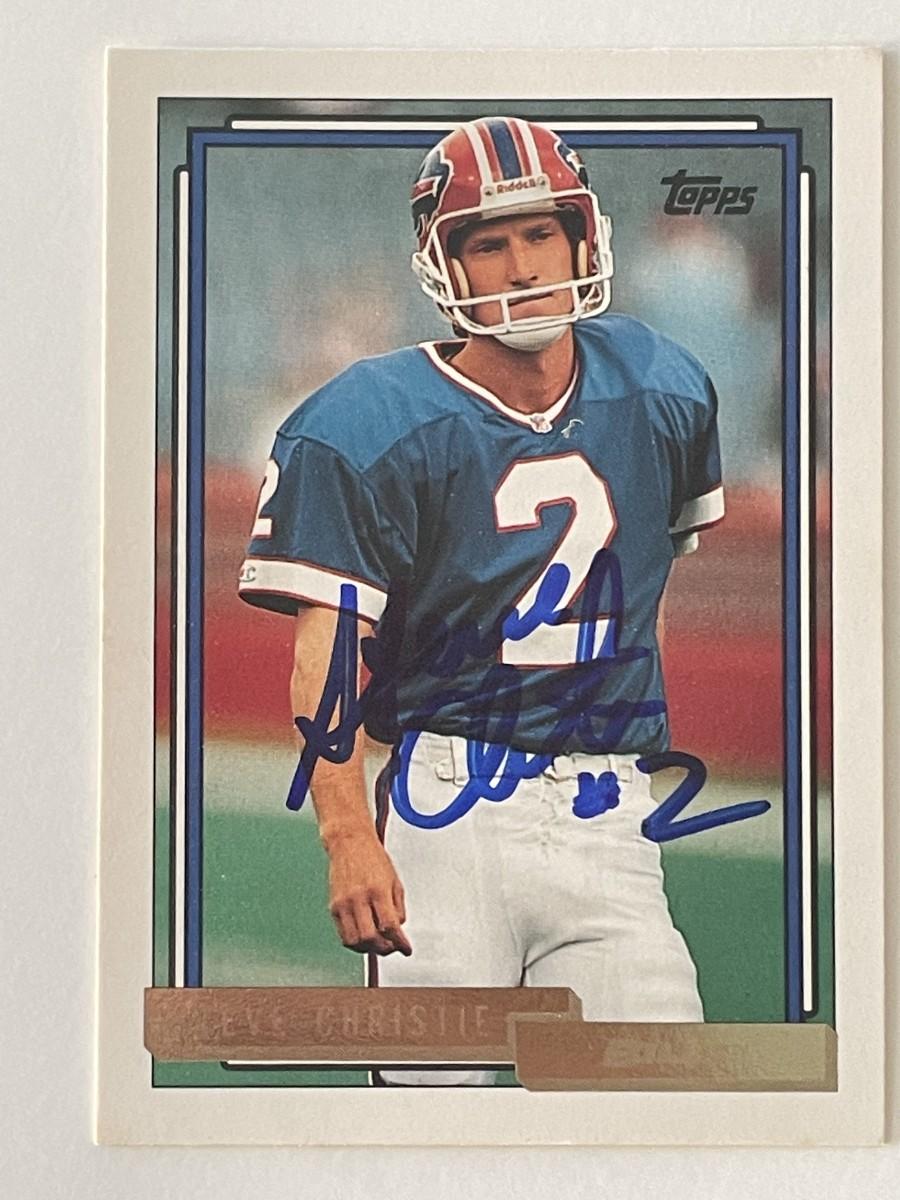 Buffalo Bills Steve Christie 1992 Topps #755 signed card | EstateSales.org