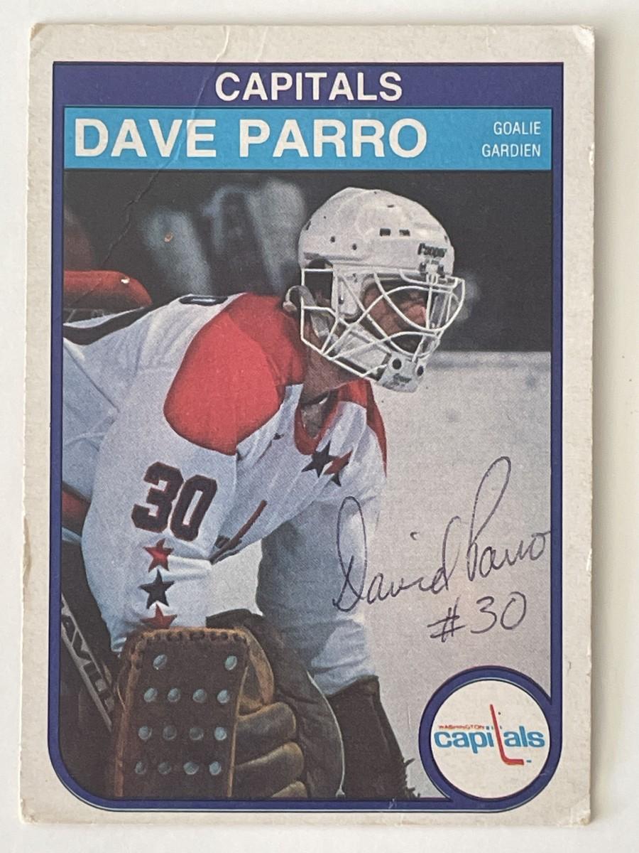 Capitals Dave Parro 1982 O-Pee-Chee #371 signed trading card ...