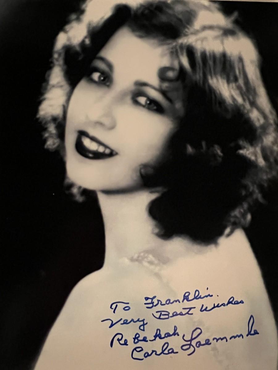 Carla Laemmle signed photo | EstateSales.org