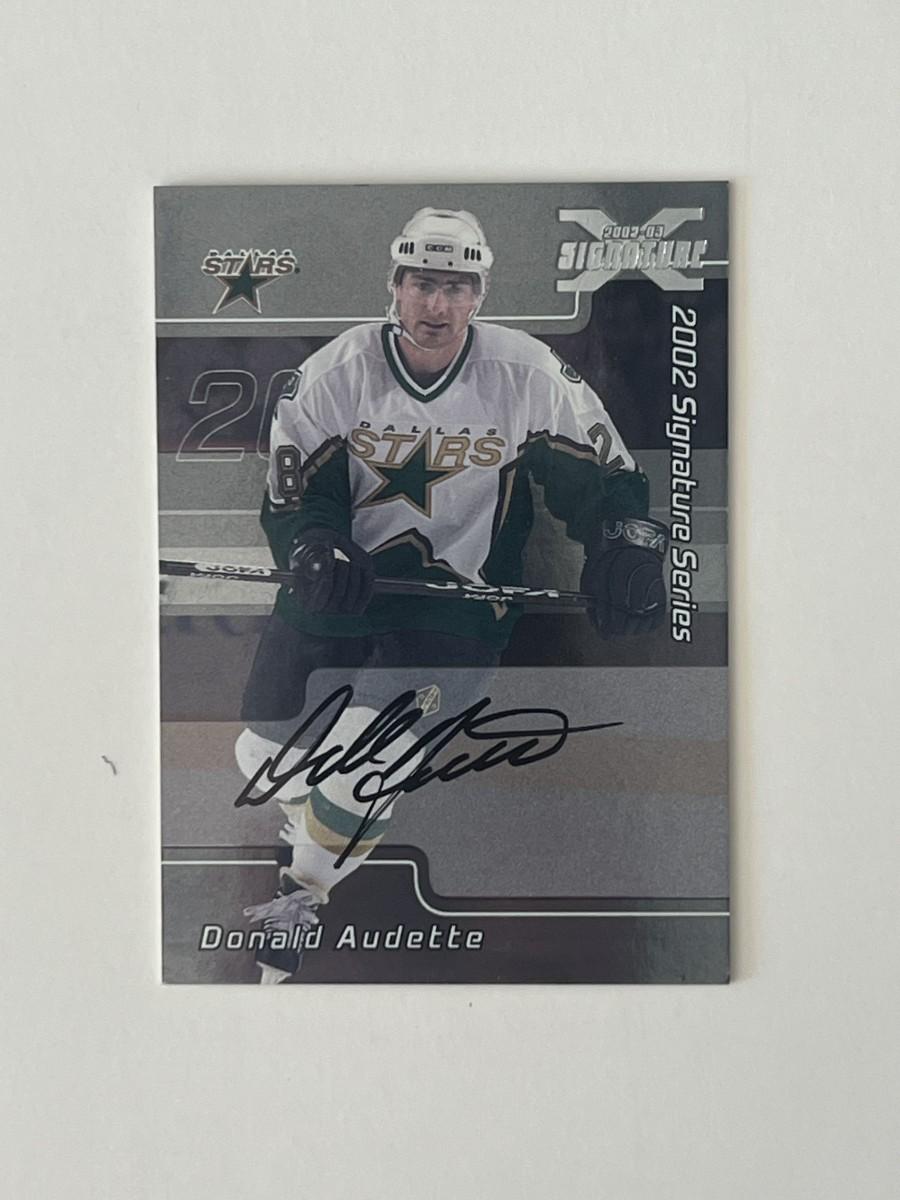 Dallas Stars Donald Audette 2002 In The Game #139 signed trading card ...