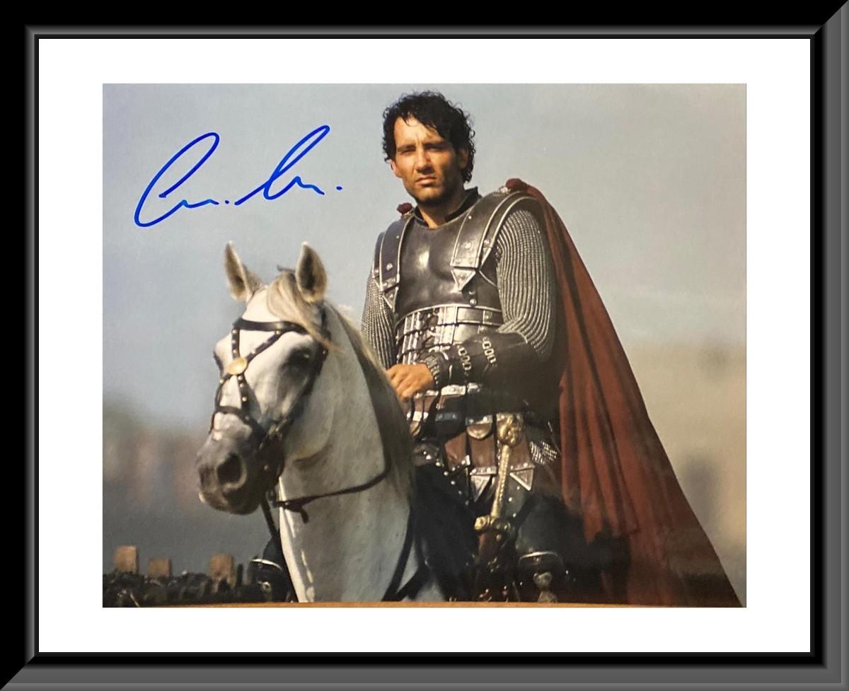 King Arthur signed movie photo autographed by Clive Owen. 8X10 Inches ...