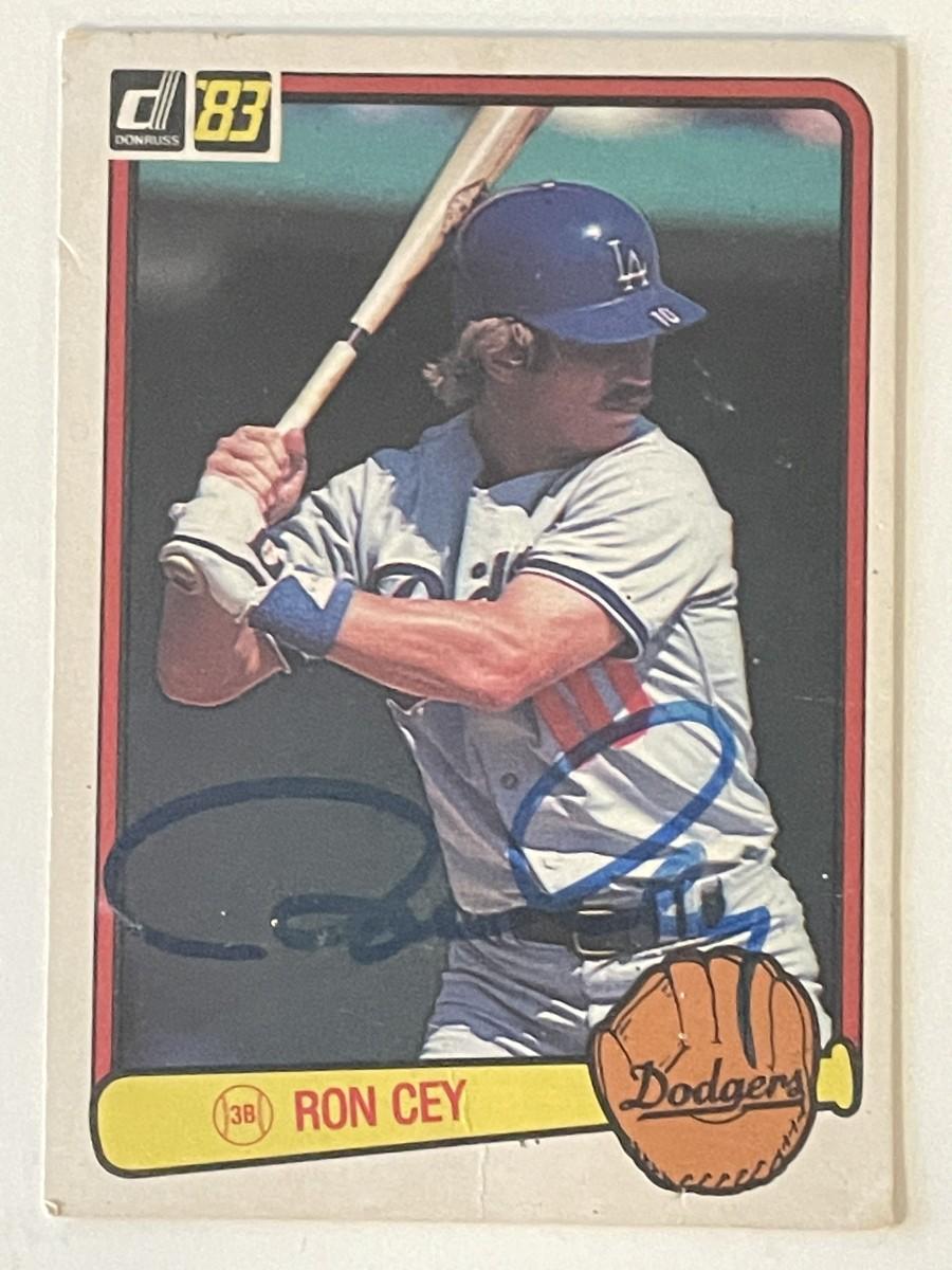 Los Angeles Dodgers Ron Cey 1982 Donruss #84 signed trading card ...