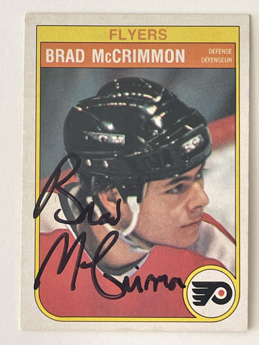 Philadelphia Flyers Brad McCrimmon 1982 O-Pee-Chee #255 signed trading ...