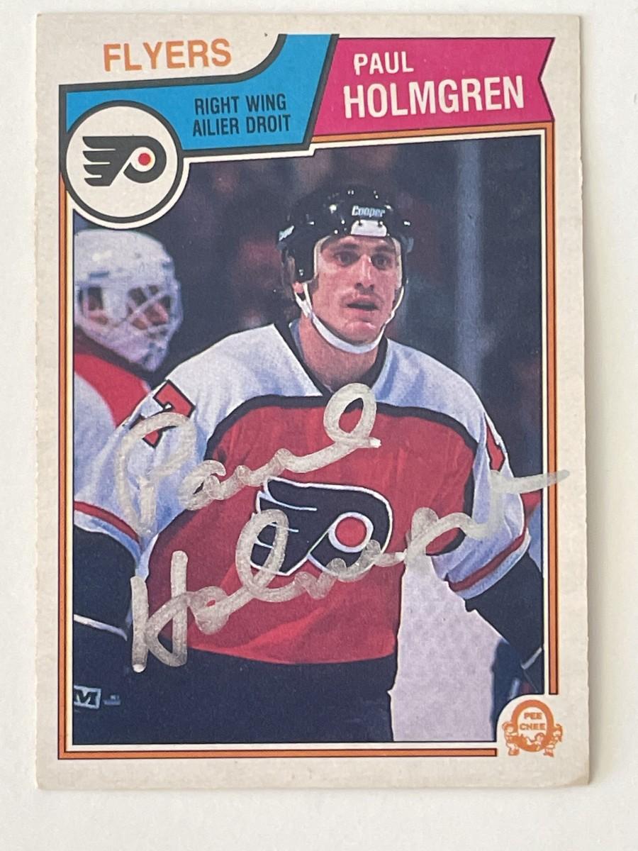 Philadelphia Flyers Paul Holmgren 1983 O-Pee-Chee #266 signed trading ...