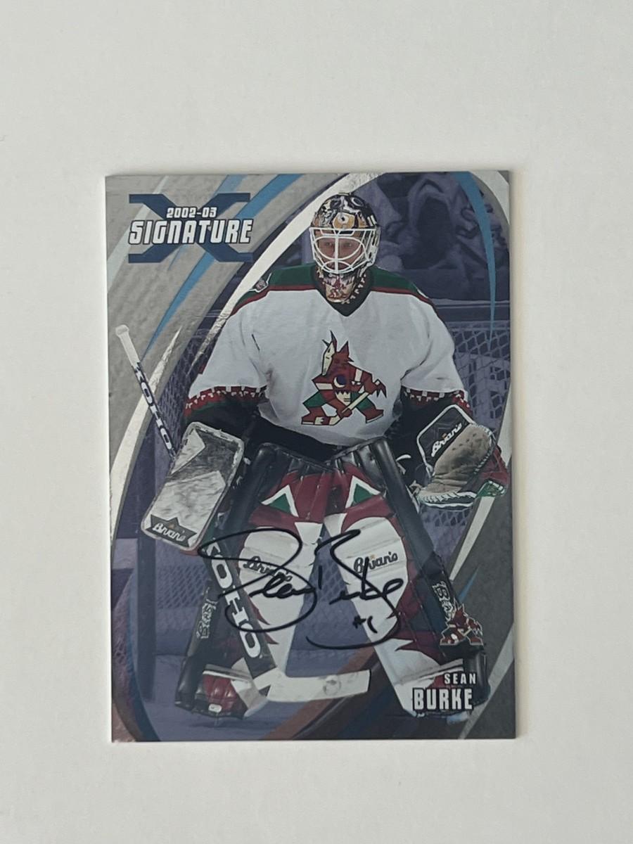 Phoenix Coyotes Sean Burke 2003 In the Game #98 signed trading card ...