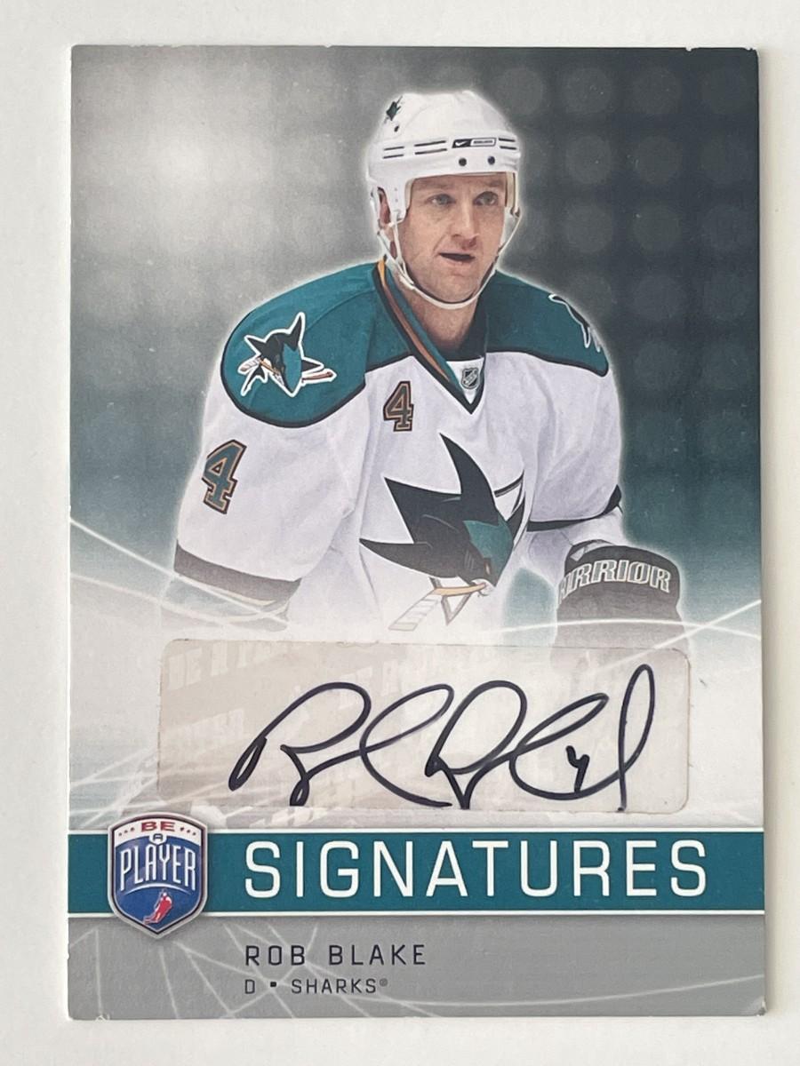 San Jose Sharks Rob Lake 2009 Upper Deck #4 signed trading card ...