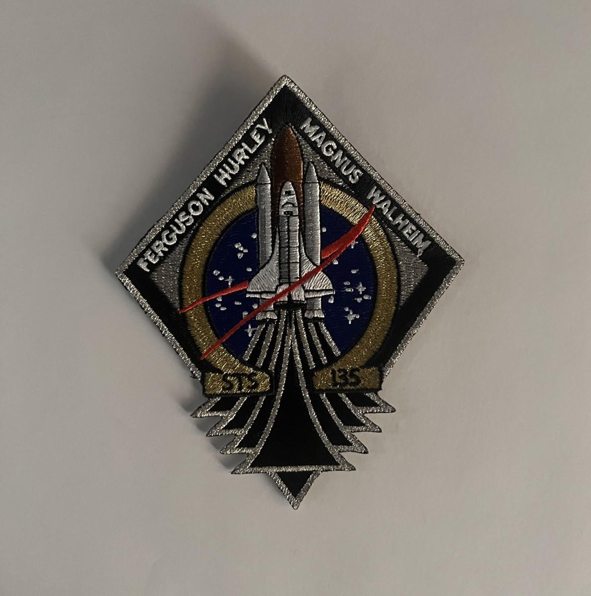 STS - 135 mission patch. 5x4 inches | EstateSales.org