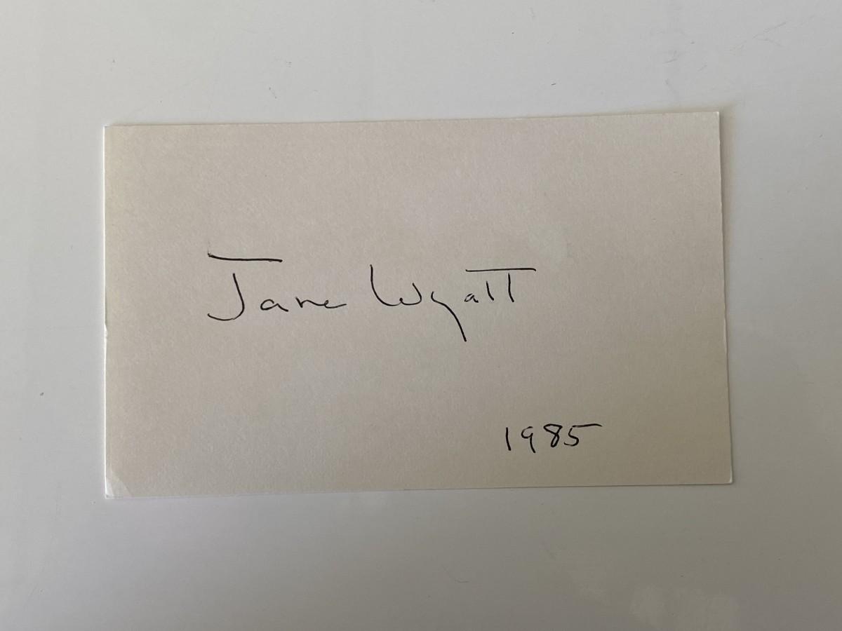 Jane Wyatt original signature | EstateSales.org