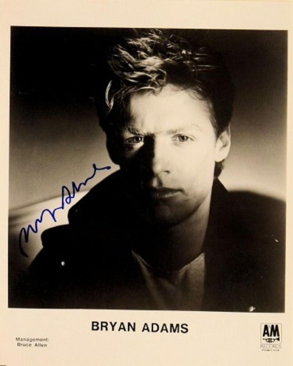 Brian Adams signed promo poster | EstateSales.org